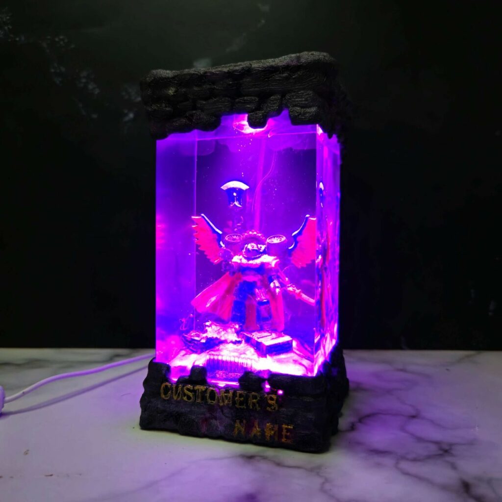 Chaos Space Marines Resin Lamp, Warhammer 40k - Resinartgift - Epoxy ...