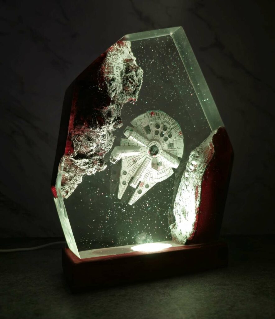 The Space Galaxy Resin Lamp, Star Wars - Resinartgift - Epoxy Resin and ...